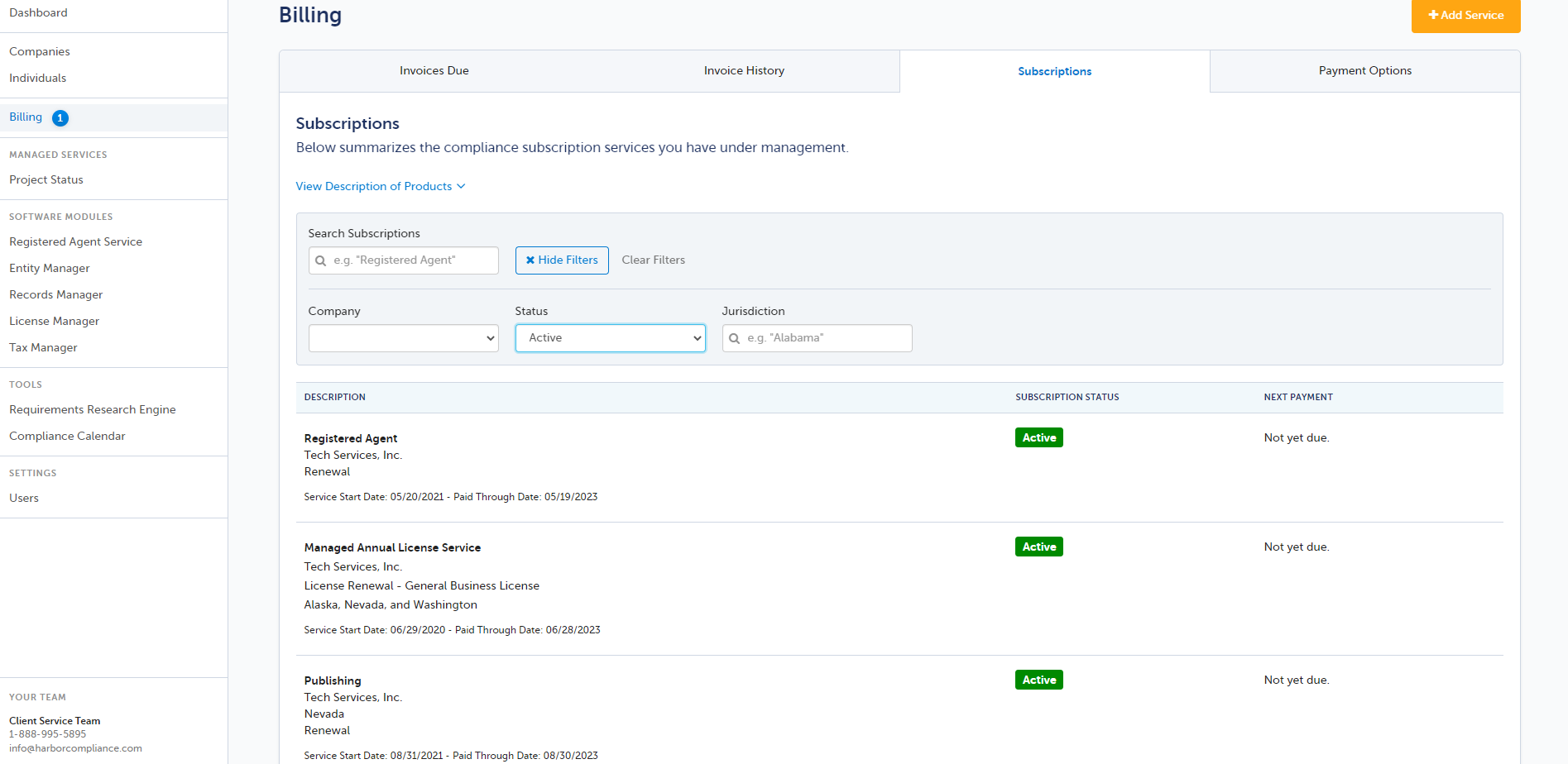 How to view your subscriptions